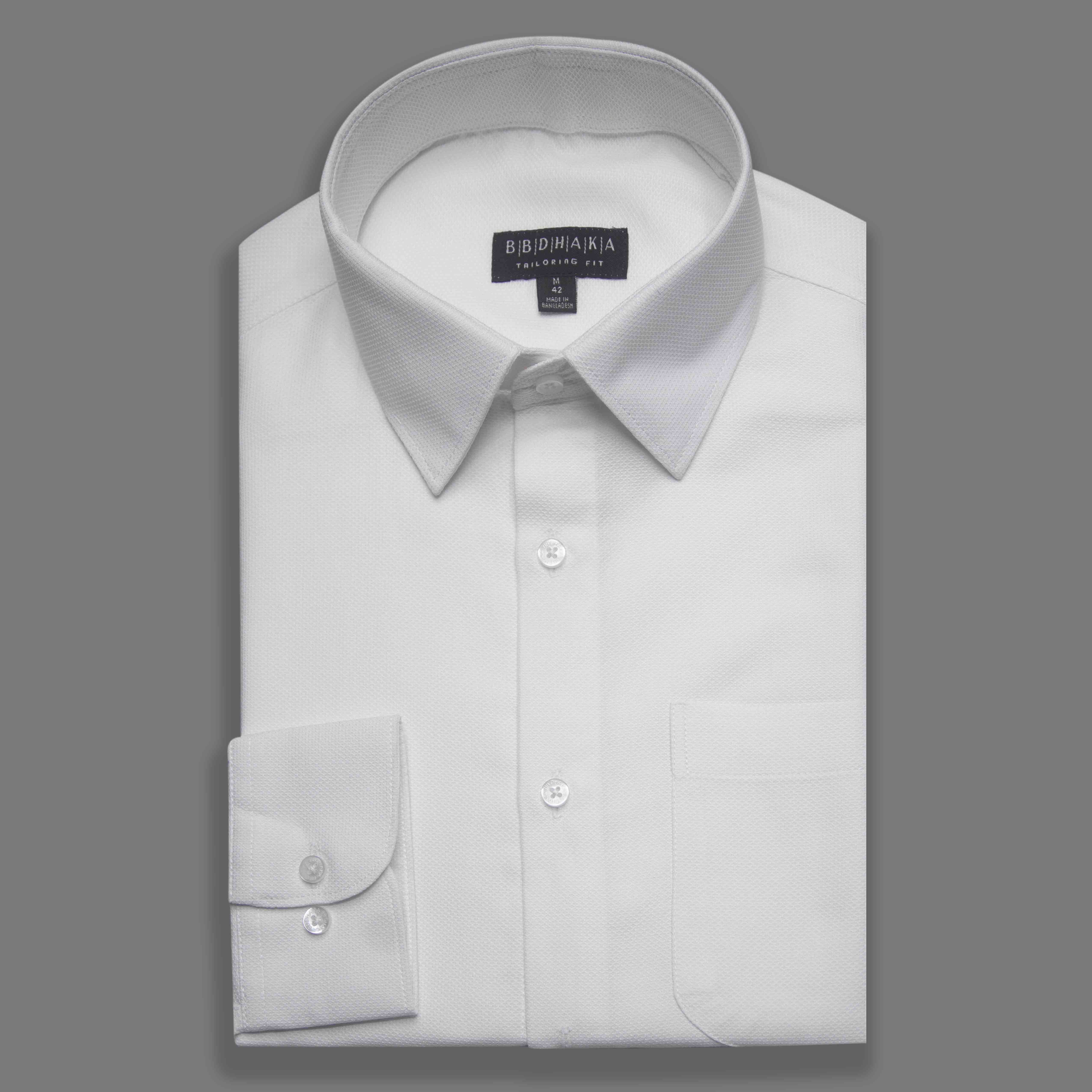 Snow White Fancy Dobby Formal Shirt - New Article – BBDHAKA